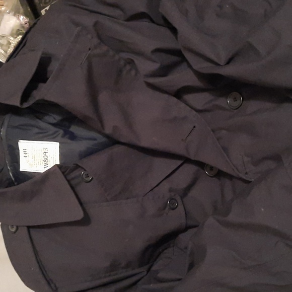 American Apparel | Jackets & Coats | Mili Trench 44r Navy W893 W Removable Liner | Poshmark